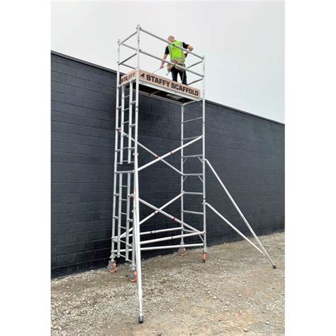 5m Mobile Aluminium Scaffold Tower Single Platform 450kg Core800 5