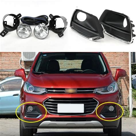 Jandening Car Front Fog Light Bumper Lamp Assembly Kit For Chevrolet