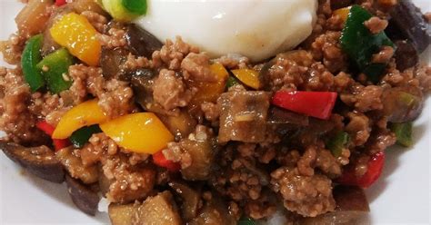 ひき肉夏野菜丼 By つぼみの 【クックパッド】 簡単おいしいみんなのレシピが369万品