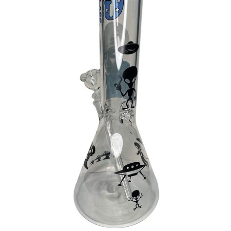 Amg Glass Massive 18 Inch Alien Decal Glass Water Pipe Bong Glass