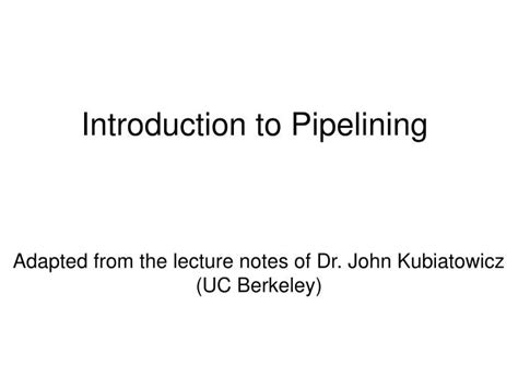 Ppt Introduction To Pipelining Powerpoint Presentation Free Download Id1724168