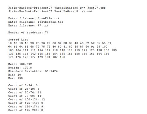 Solved Description Write A Program That Reads A File Chegg