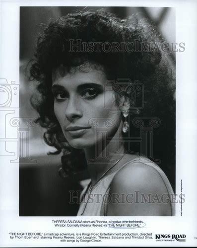 1987 Press Photo Theresa Saldana In A Scene From The Night Before