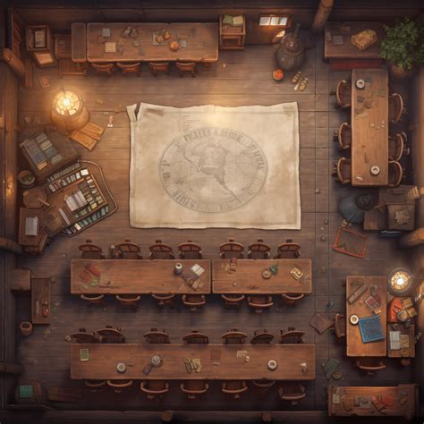 10 Classroom Battle Maps Dnd Pathfinder Dandd Battlemap Dungeons And Dragons Roll20 Fantasy