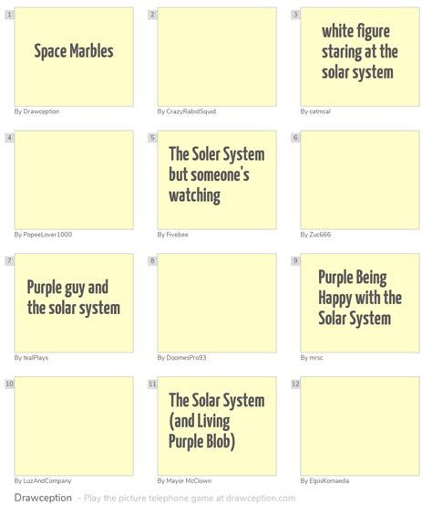 Space Marbles Drawception