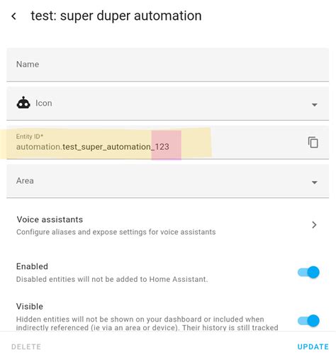Automation Define Entityid Explicitly Configuration Home