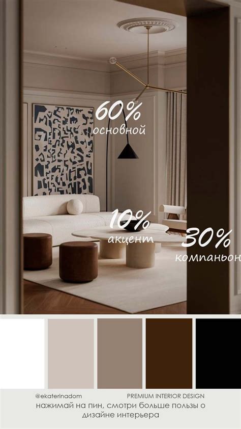 Правило цвета современный белый дорогой интерьер гостиной Монохромная палитра In 2025