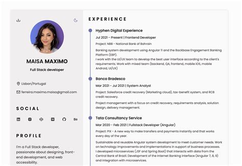 GitHub Maisamaximo Maisamaximo Cv Responsive And Online Resume