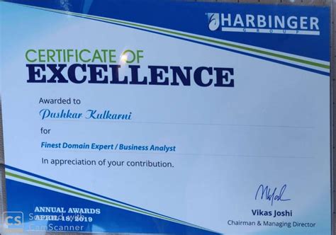 Pushkar Kulkarni On Linkedin Thank You Harbinger Group For Awarding Me