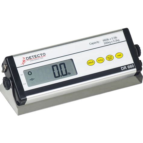 Detecto Dr660 Portable Bariatric Scale 660 Lb X 0 5 Lb Rs232 Emr Ehr