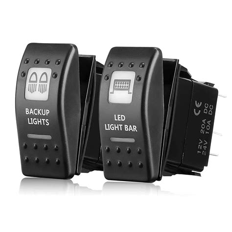 Rocker Switch Replacement Lights 12v24v Horn Momentary Rocker Switch