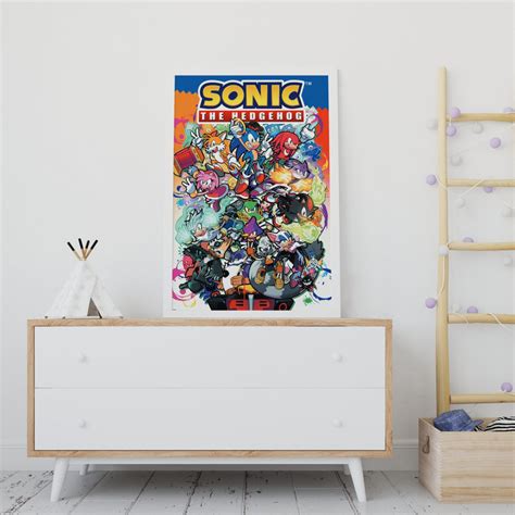 Sonic Plakat Comic Characters Supernerds Norsk Nettbutikk