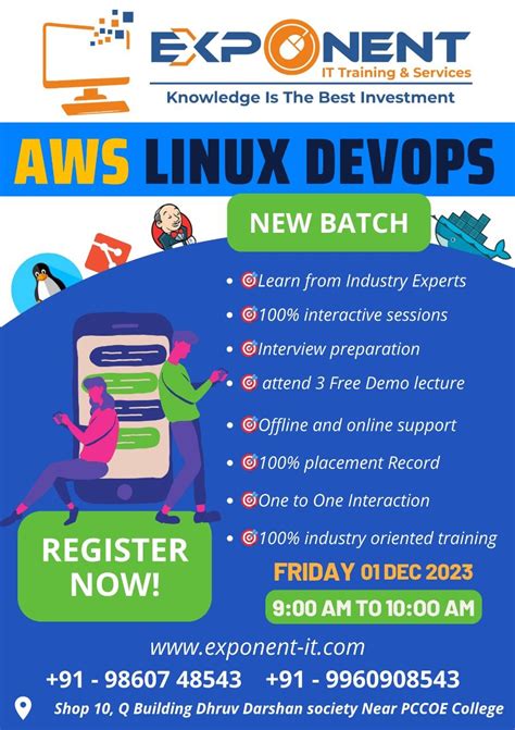 🚀 Exciting News New Aws Devops And Linux Batch Starting Soon… Exponent It Training And Services