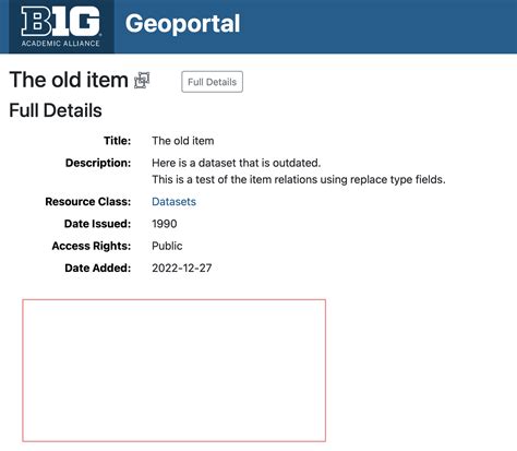 Is Replaced By Metadata Field Does Not Display The Correct