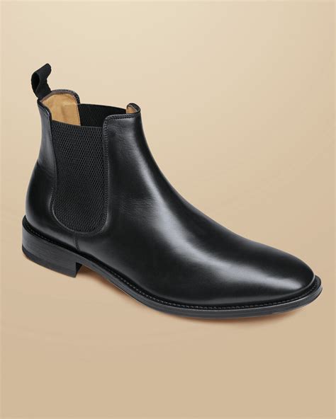 Leather Chelsea Boots Black Charles Tyrwhitt