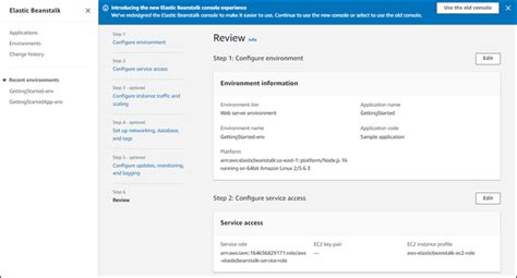 release elastic beanstalk launches beta release of new console design