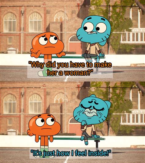Funny Gumball Quotes Yarn And Thats For Worrying About Me The