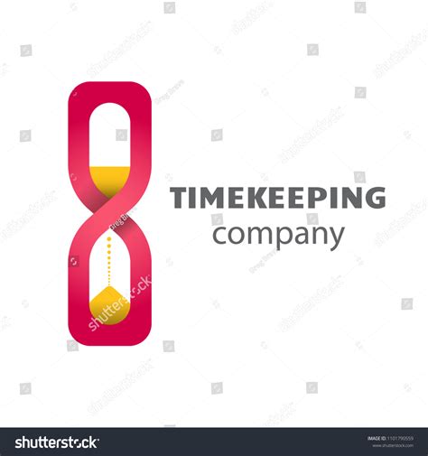 Infinity Hourglass Stylized Logo Branding Product Stock Vector Royalty