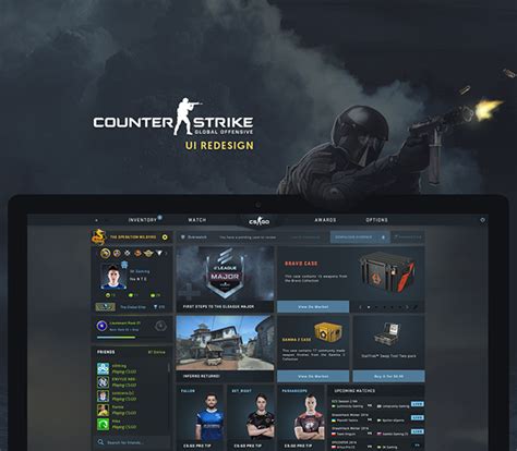 Cs Go Ui Redesign Behance
