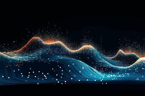 Showing Digital Data And Big Tech Imagery As Isolated Illustration
