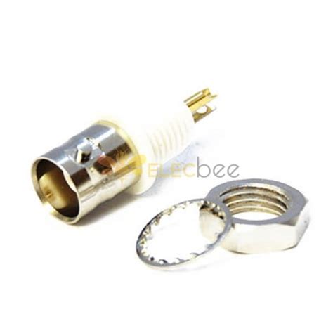 20pcs Hd Sdi Bnc Bulkhead Socket Connector Vertical Solder Type For Cable