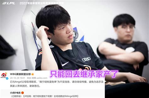 不打比赛就继承千万家产！lpl面临失业潮，wbg中单深夜发文引热议