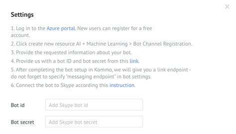 Cant Create A Skype Bot To Allow My Customers Start Chatting Through