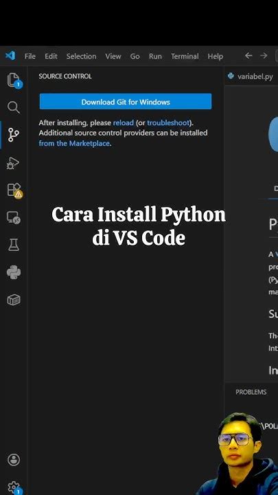 Bingung Cara Pakai Python Di Vs Code🚀installpython Pythonpemula