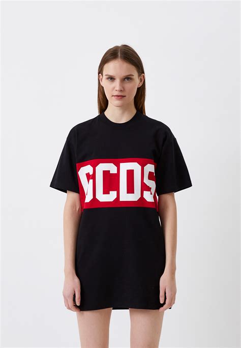 Платье GCDS, цвет: черный, RTLACG274301 — купить в интернет-магазине Lamoda