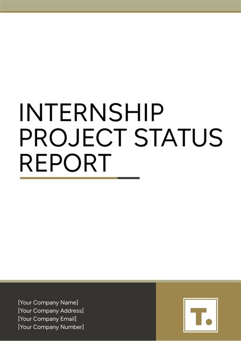 Internship Project Status Report Template Edit Online And Download