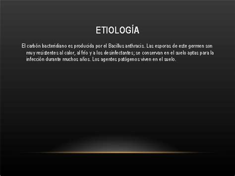 Carbunco Bacteridiano Monografias