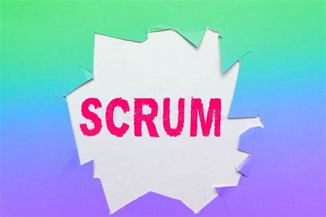 Text Showing Inspiration Scrum Business Idea Handwriting As Distinct From Print Written