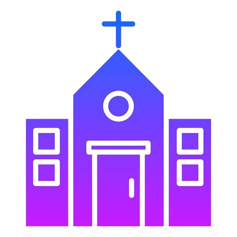 교회 아이콘 프리미엄 벡터