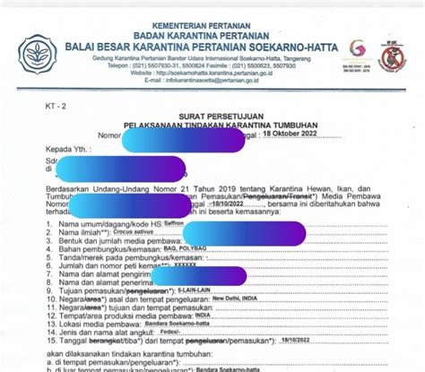 Wangsafarm Indonesia Jasa Handling Dokumen Karantina Pertanian Paket
