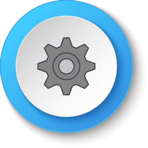 Round Button For Web Icon Gear Maintenance Button Banner Round