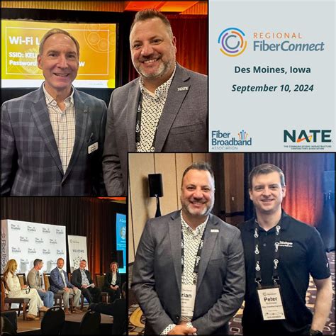 Brian Bicknese Nate Director Of Safety And Education Attended The Regional Fiber Connect