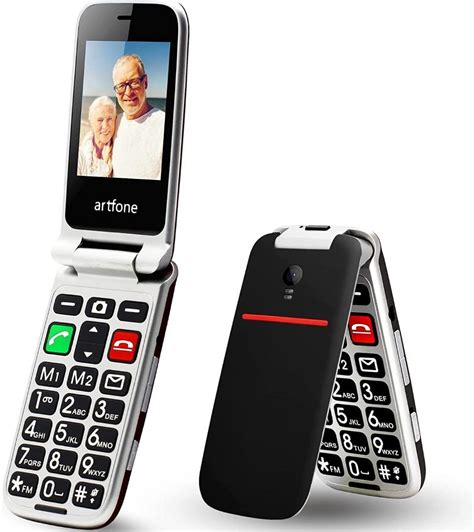 Artfone CF241 Senior Flip Mobile Phone Unlocked Big Button Mobile
