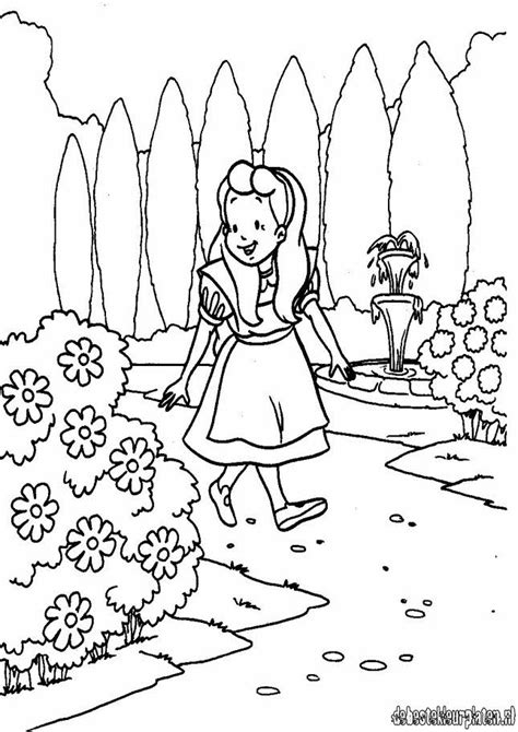 Desenhos da Alice no País das Maravilhas para Imprimir e Colorir