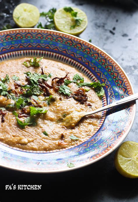 Hyderabadi Haleem Recipe Mutton Haleem Recipe Fas Kitchen