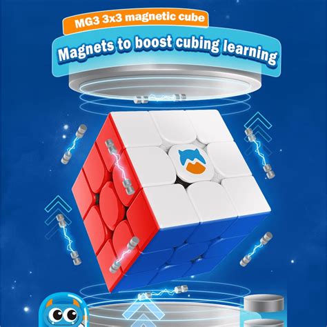 Mg3 Magnetic Monster Go 3x3 Magnetic Edu Cube Monstergo Speed Rubiks
