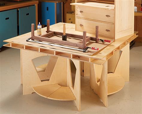 Stowaway Assembly Table Woodworking Project Woodsmith Plans