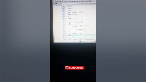 how to make square pattern coding in c language c program coding video pattern engineering