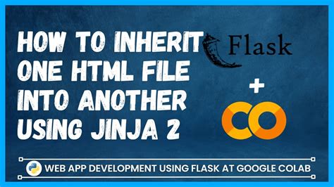 How to inherit html files with using jinja 2 || Flask website ...