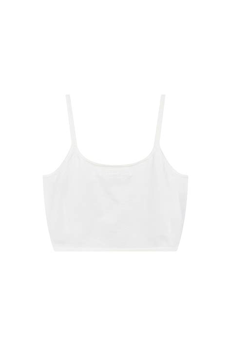 Alexander Wang알렉산더왕 Alexanderwangt 미니 로고 스쿱넥 탱크탑 Sivillage 에스