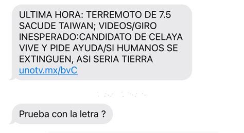 ¿recibiste Un Mensaje Extraño De Unotv Esto Fue Lo Que Sucedió