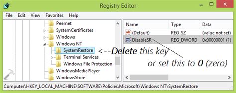 [fix] system restore is disabled by your system administrator in windows 10