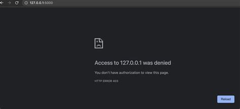 Python Flaskで Error 403 と出てしまう