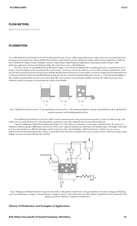 Fluidization Velocity Minimum Big Chemical Encyclopedia