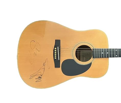 Morrissey And Sting Signed Acoustic Guitar Charitystars
