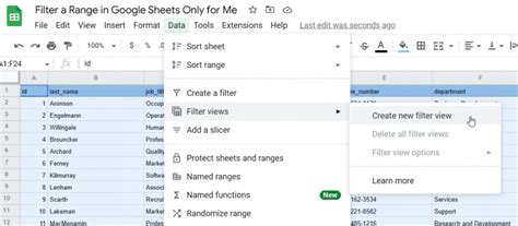 How To Filter Google Sheets Only For Me Sheets For Marketers